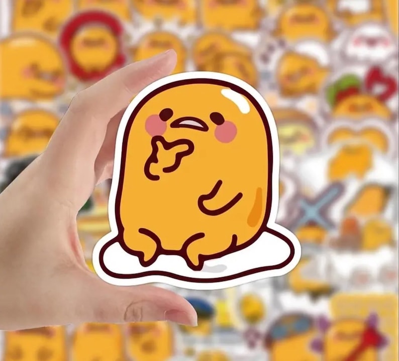 Japanese Egg Yolk Stickers 10 Pcs - Etsy