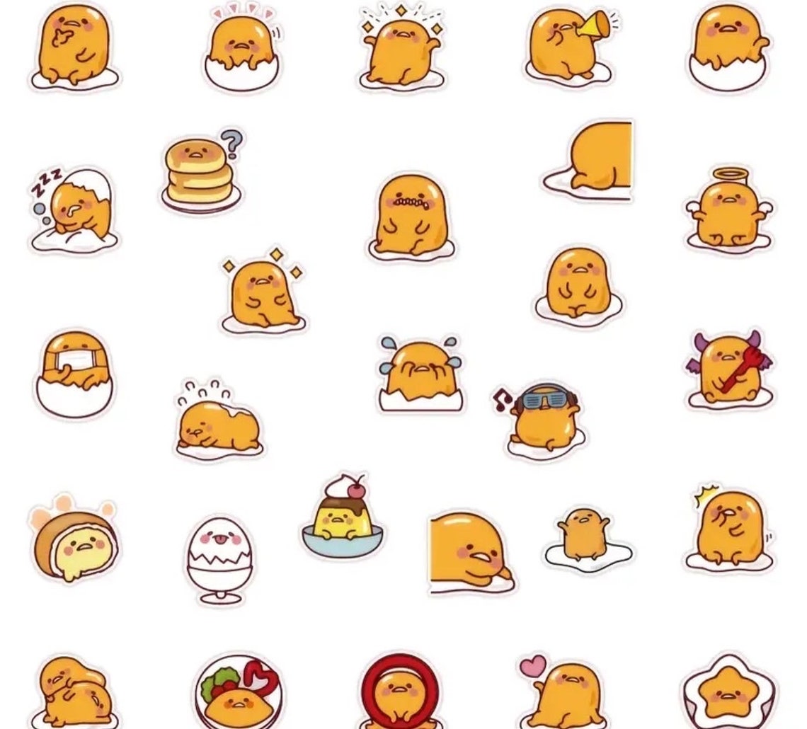 Japanese Egg Yolk Stickers 10 Pcs - Etsy