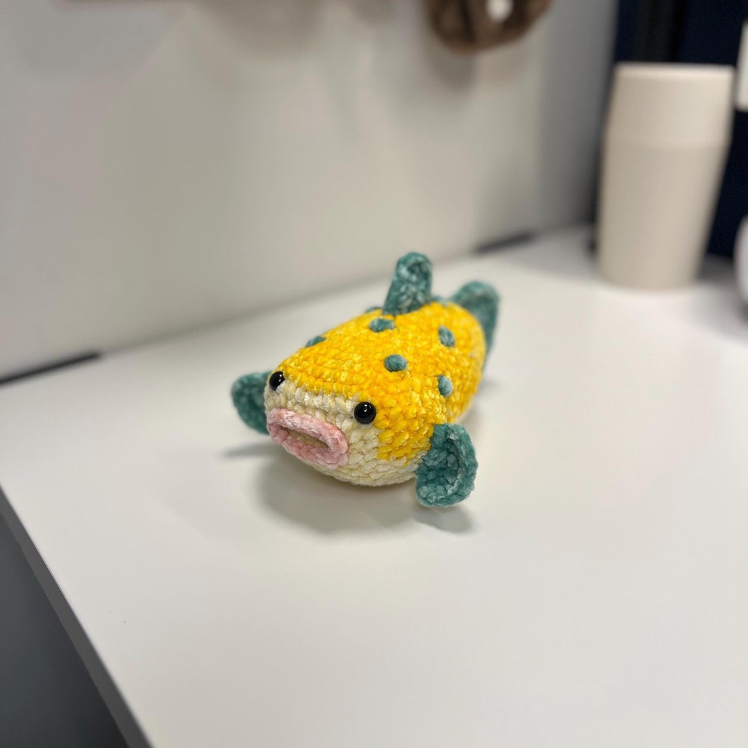 Crochet Puffer Fish Plushie - Etsy