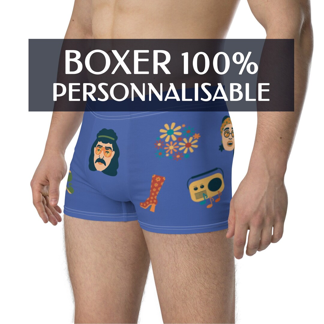 100% Customizable Men's Boxer Shorts, Gift for Him, Humor Gift, Husband ...