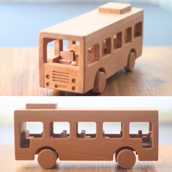 Wooden Bus - Etsy