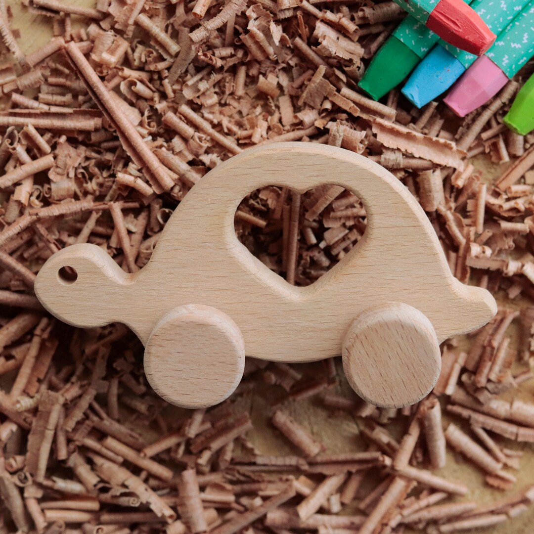 Personalized Wooden Turtle Push Pull Toy First Christmas Gift, Baby ...