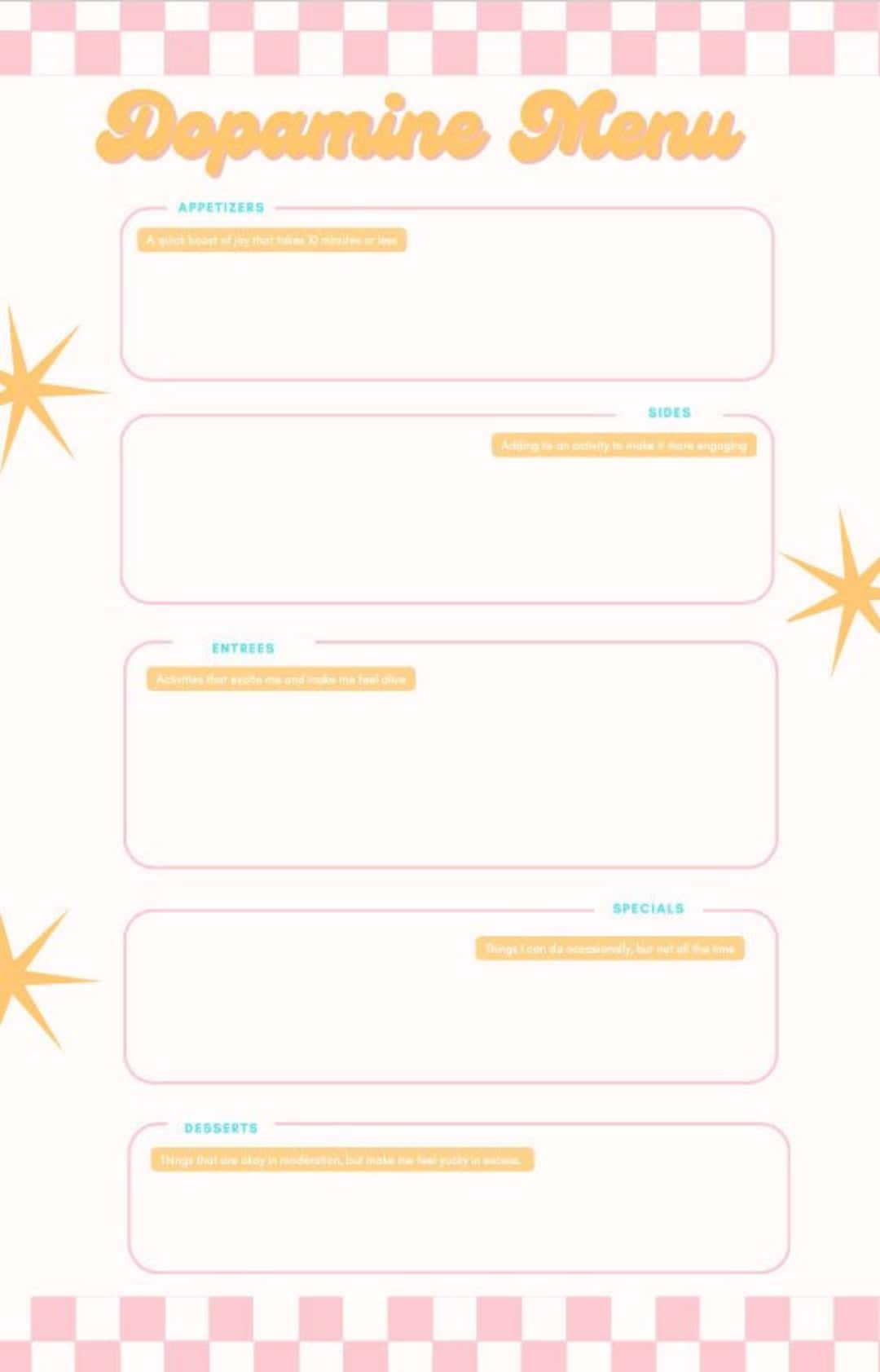 Dopamine Menu, ADHD, Mental Health, Mindfulness, Mental Health ...
