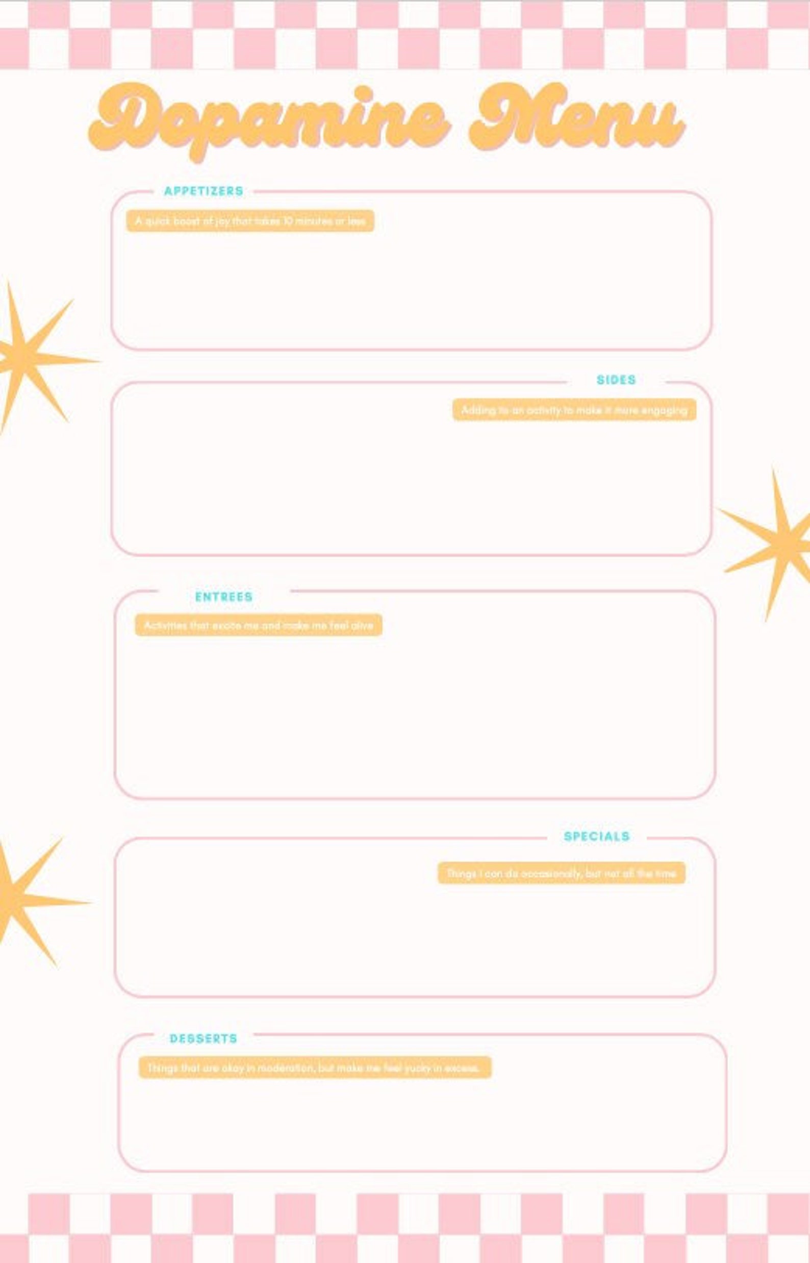 Dopamine Menu, ADHD, Mental Health, Mindfulness, Mental Health ...