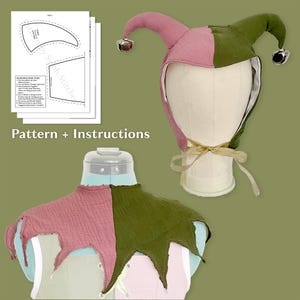 Jester Hat PDF Pattern for Sewing - Etsy