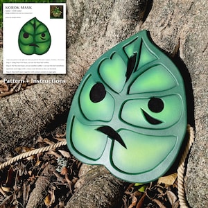 Korok Cosplay Makar Mask PDF Pattern for EVA Foam - Etsy