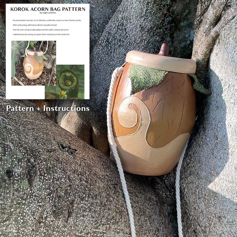 Korok Cosplay Acorn Bag PDF Pattern for EVA Foam - Etsy UK