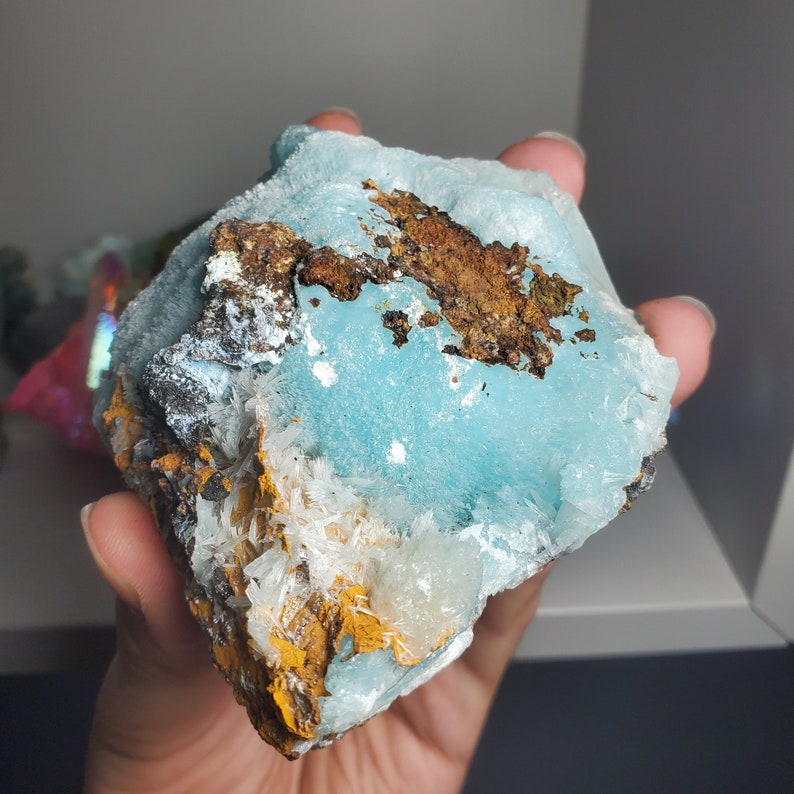 Hemimorphite, Hemimorphite Specimen, Raw Hemimorphite, Crystal Decor - Etsy