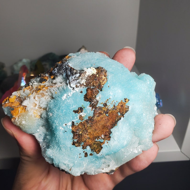 Hemimorphite, Hemimorphite Specimen, Raw Hemimorphite, Crystal Decor - Etsy