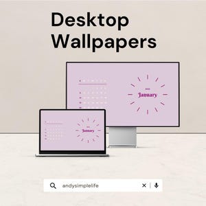 Desktop Calendar Wallpapers 2025 Minimalist Wallpaper, Monthly Desktop ...