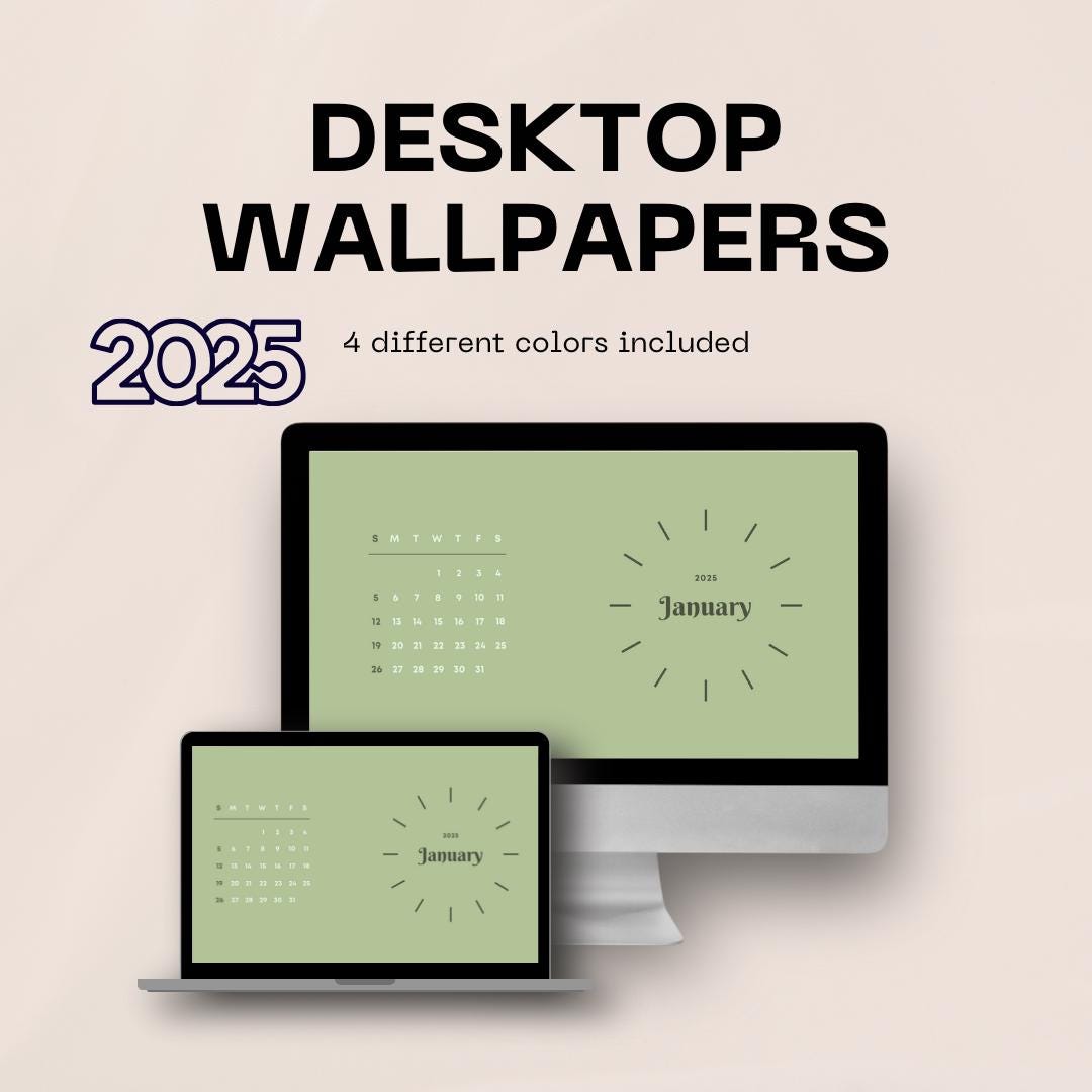 Desktop Calendar Wallpapers 2025 Minimalist Wallpaper, Monthly Desktop ...
