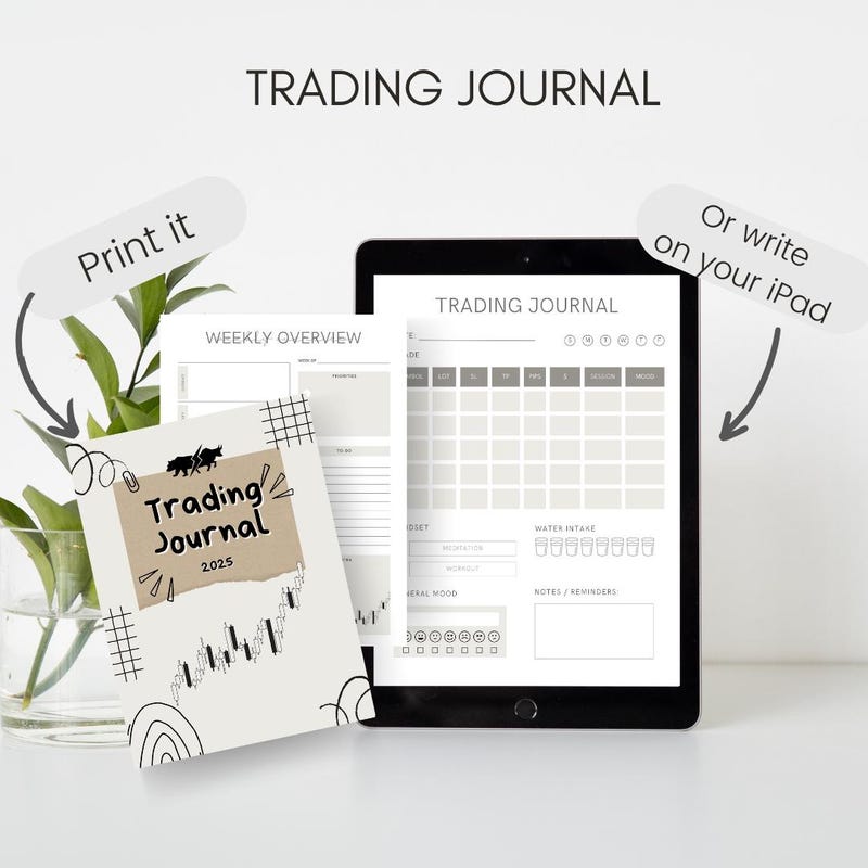 Trading Journal Template - Etsy