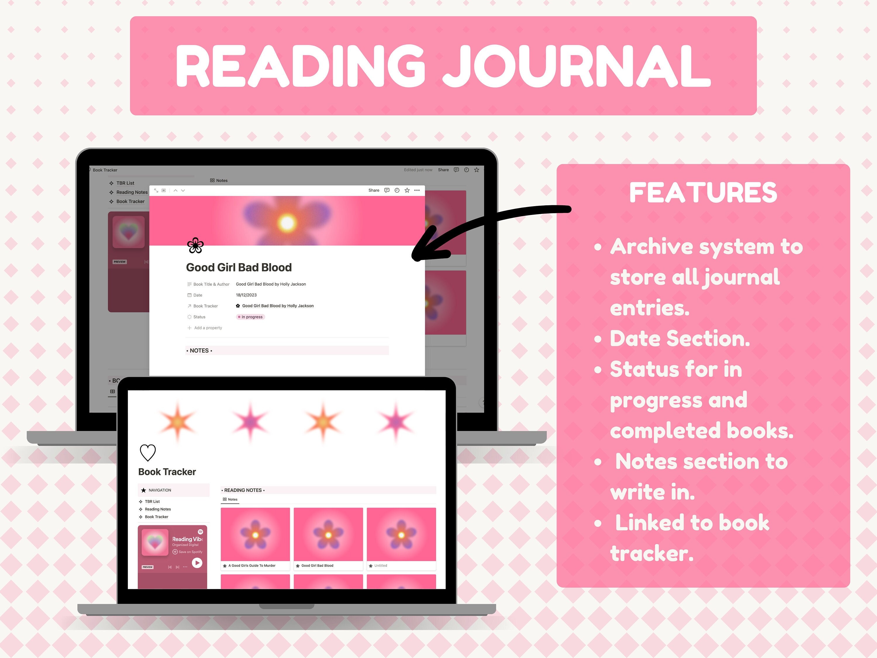 Notion Reading Planner & Tracker Template - Etsy