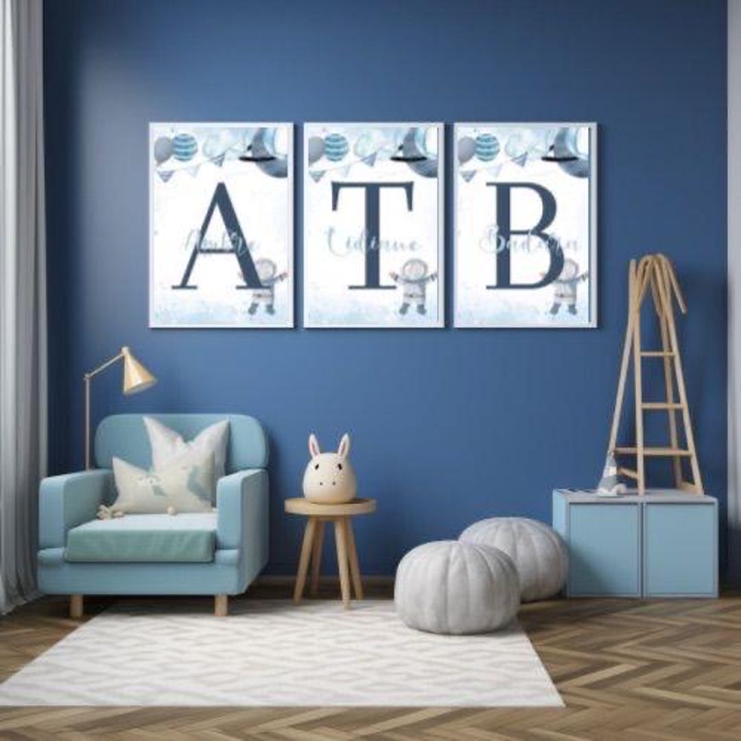 Aviator Poster Digital Product Printable First Name Baby Room Print ...