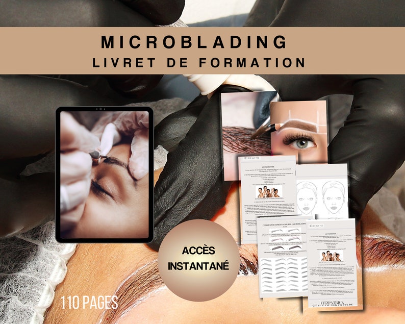 Learn Microblading, PDF Training Booklet, Trainer, Beauty Academy ...