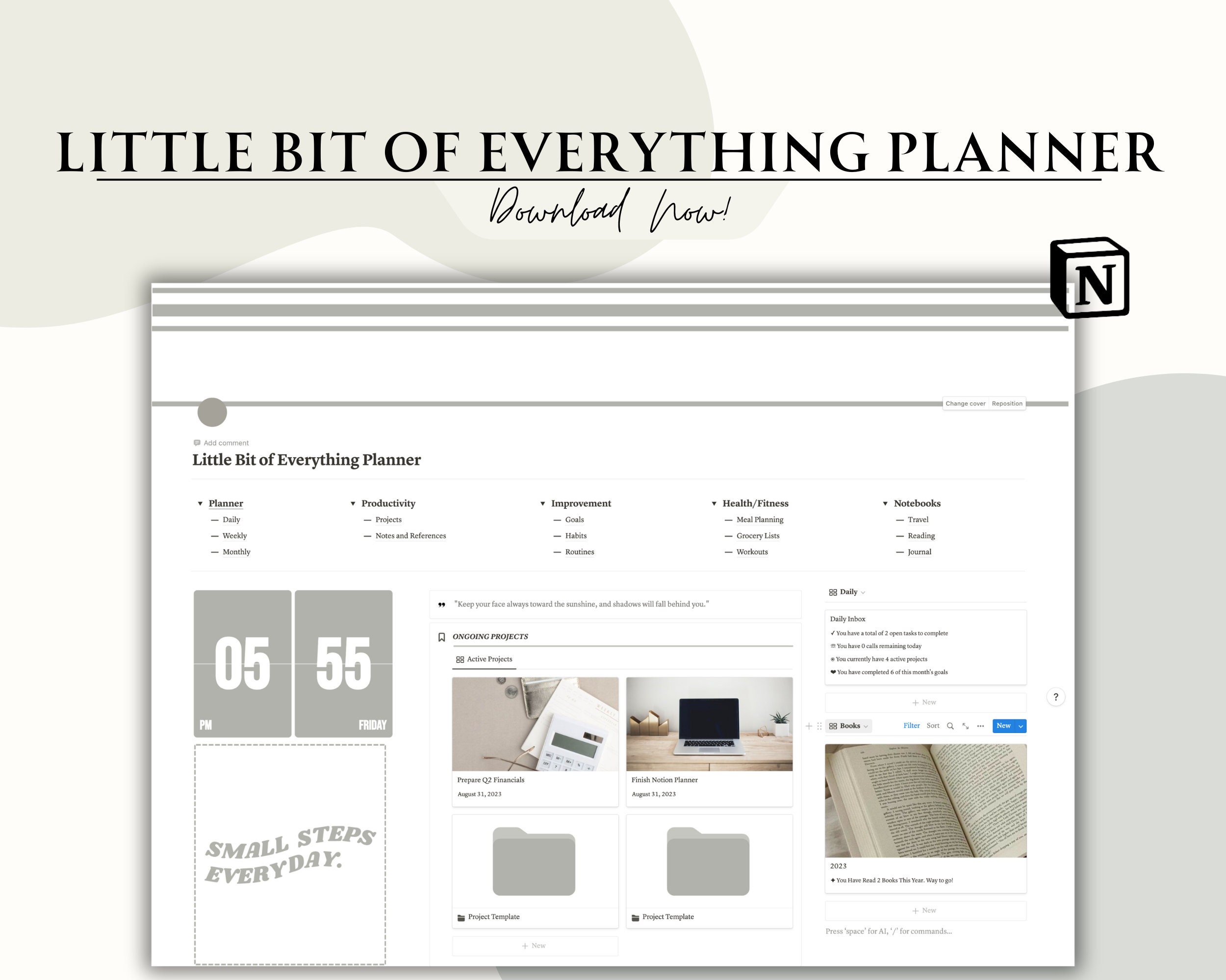 Notion Template - Digital Planner, All-in-one Notion Planner - Etsy