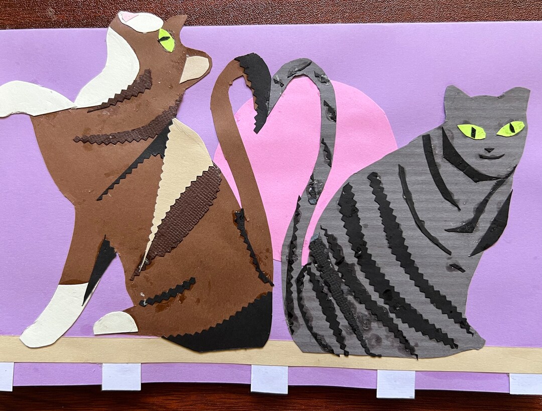 Cats on a Railing - Etsy