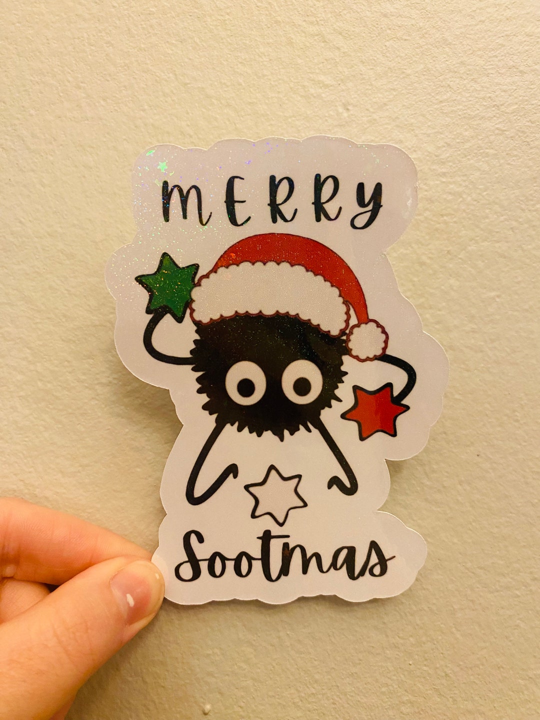 Soot Sprite Sticker Christmas Sticker Waterproof Sticker - Etsy