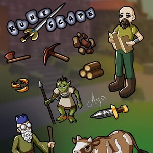 Starter Sticker Pack - Osrs Runescape - Etsy