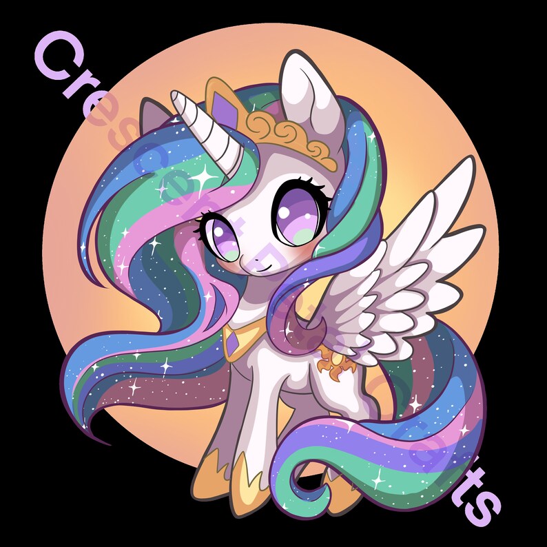 Kawaii Princess Celestia Mlp Cute Sticker - Etsy