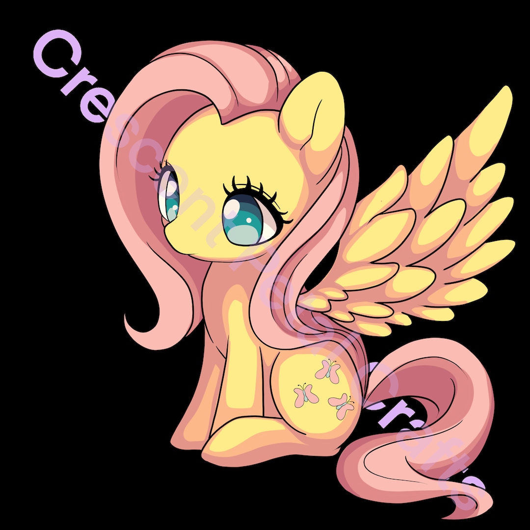 Kawaii Fluttershy Mlp Cute Sticker - Etsy