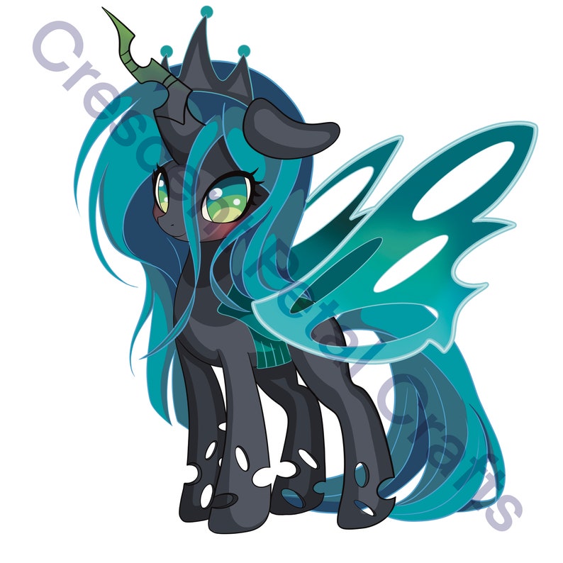 Kawaii Queen Chrysalis Mlp Cute Sticker - Etsy