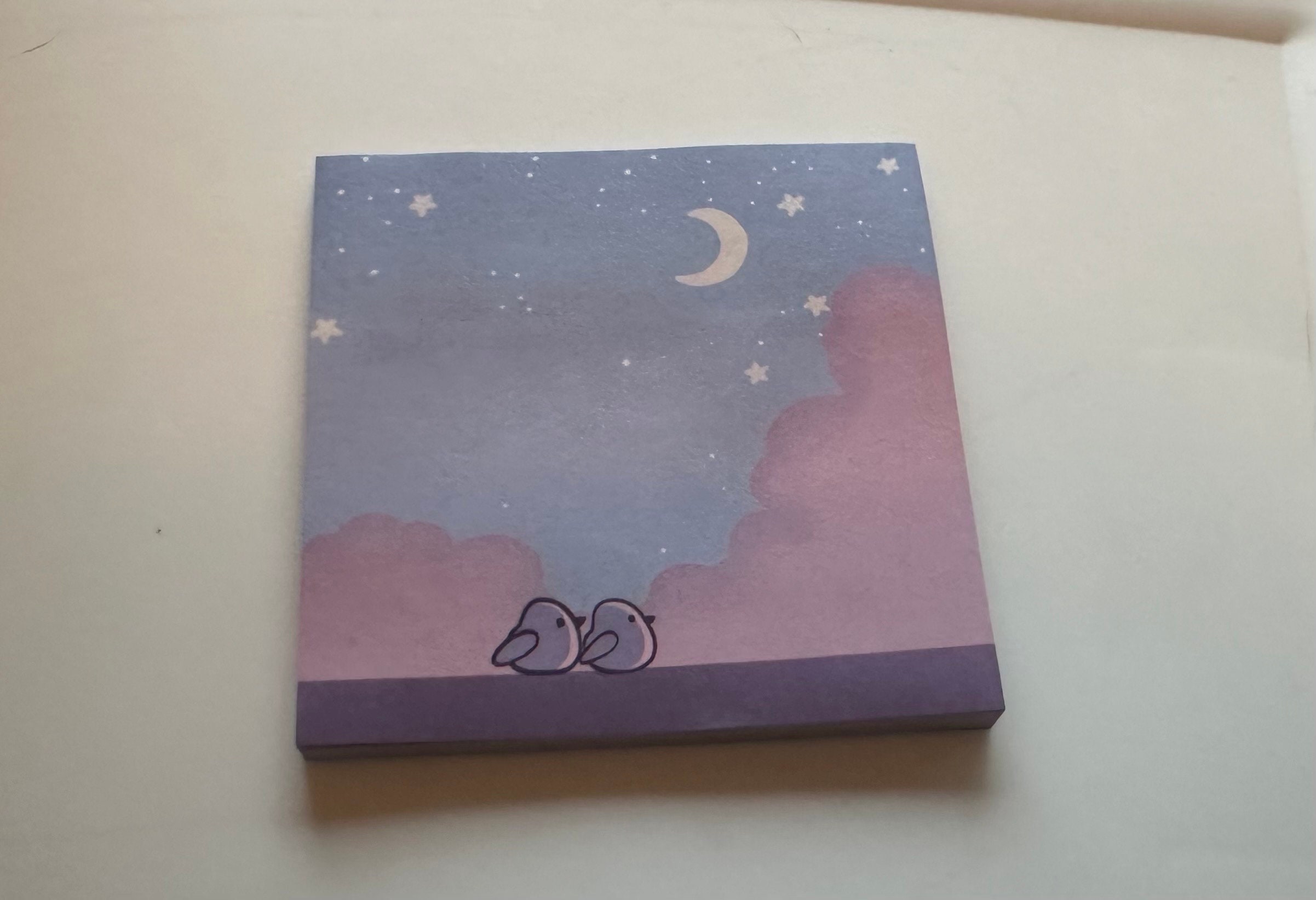 Stationary Note Pad Sticky Note Love Birds - Etsy