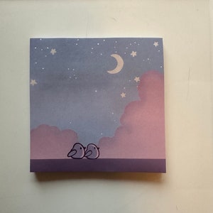 Stationary Note Pad Sticky Note Love Birds - Etsy