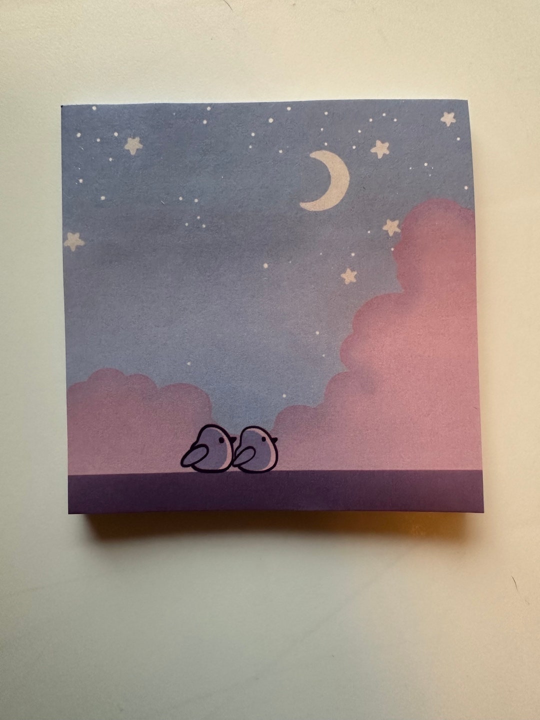 Stationary Note Pad Sticky Note Love Birds - Etsy