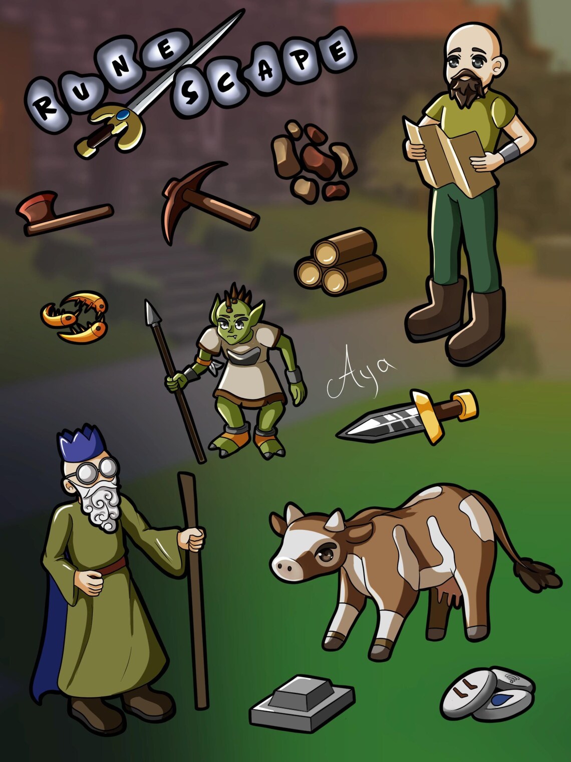 Starter Sticker Pack - Osrs Runescape - Etsy