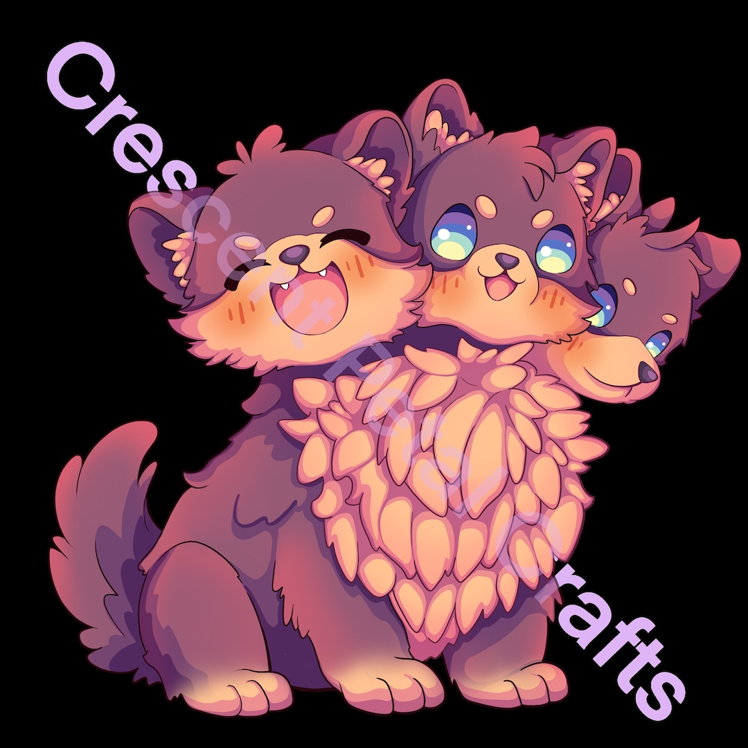 Mythological Cerberus Cute Sticker - Etsy
