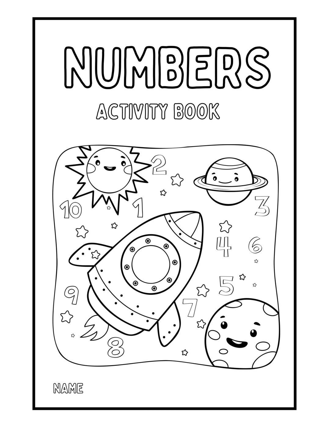 Numbers Activity Book 11 Pages - Etsy