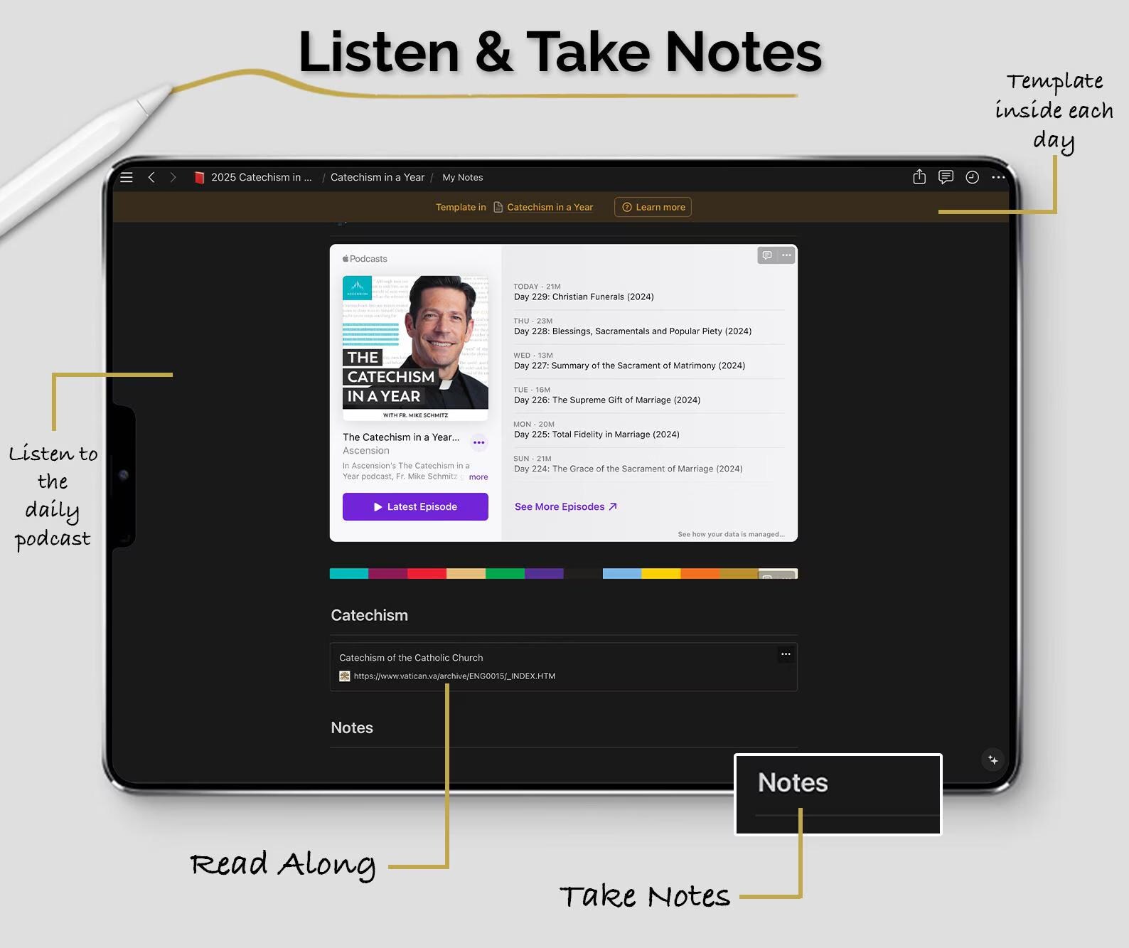 Catholic Bible & Catechism in a Year Reading Plan Notion Template 2025 ...