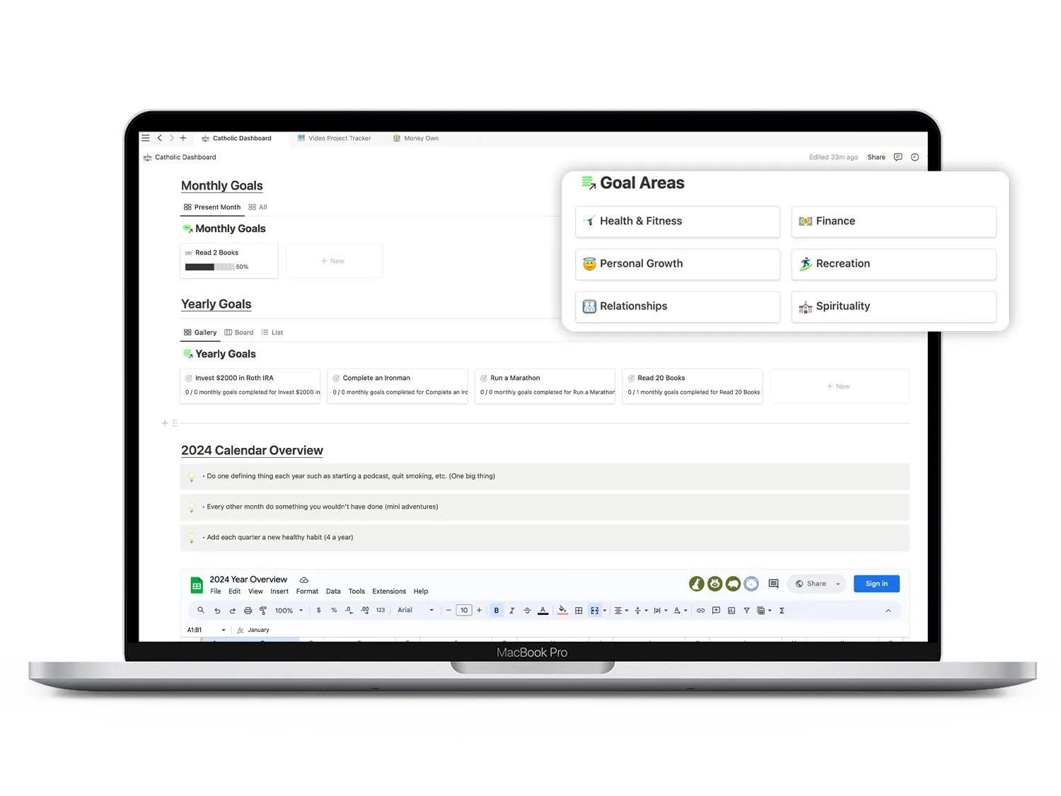 Catholic Notion Planner, Catholic Notion, Notion Template, Catholic ...