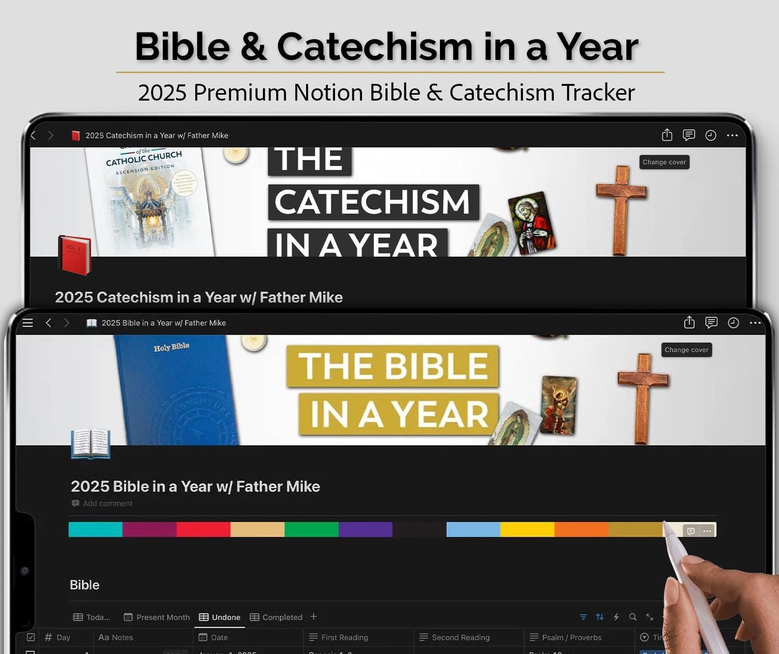 Catholic Bible & Catechism in a Year Reading Plan Notion Template 2025 ...