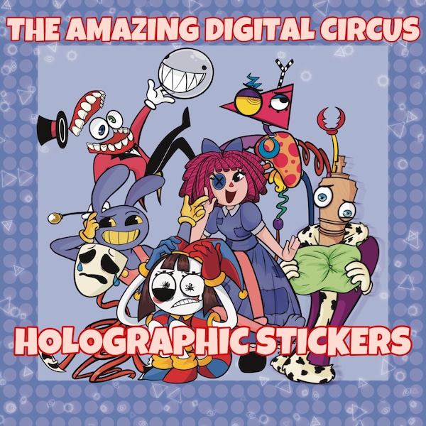 Amazing Digital Circus Stickers - Etsy