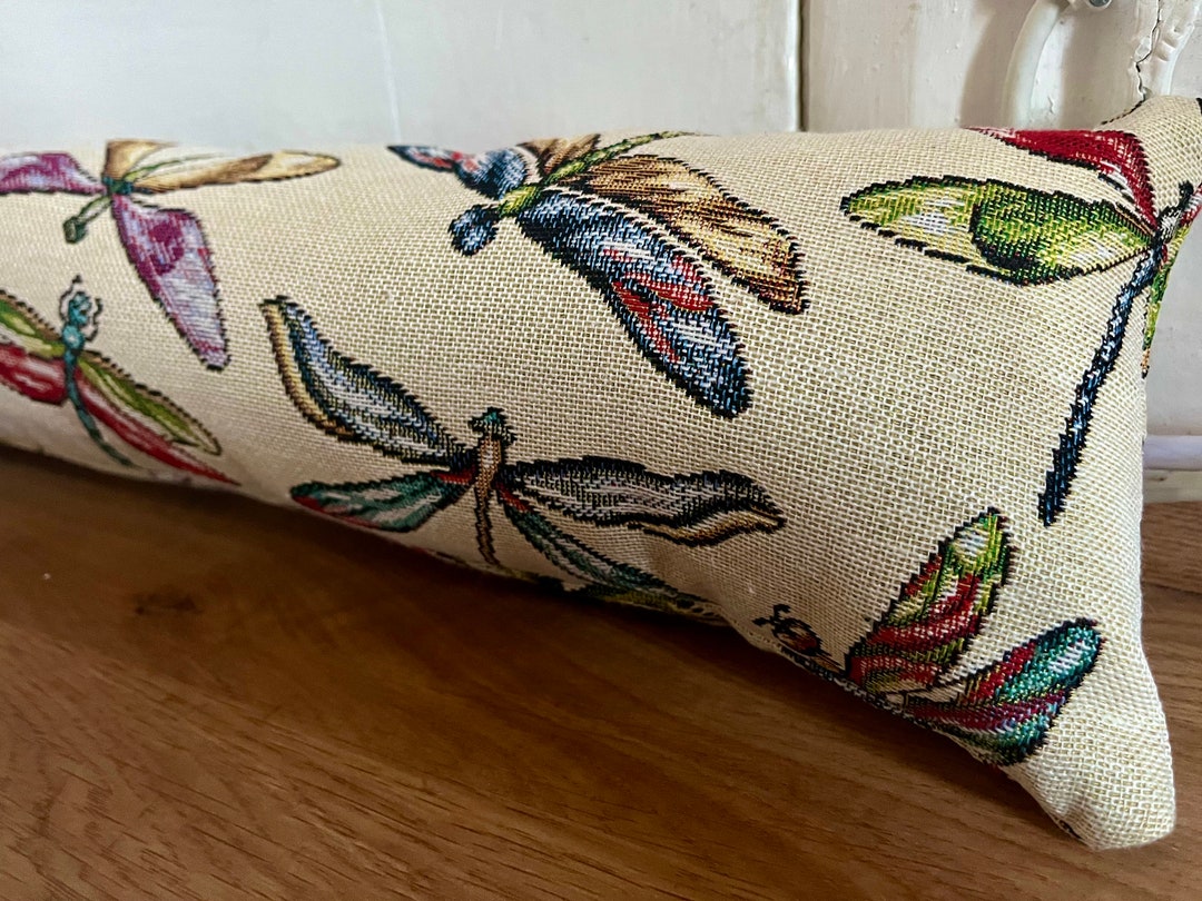 Draught Excluder, Dragon Fly Heavy Tapestry Fabric, Custom Lengths ...