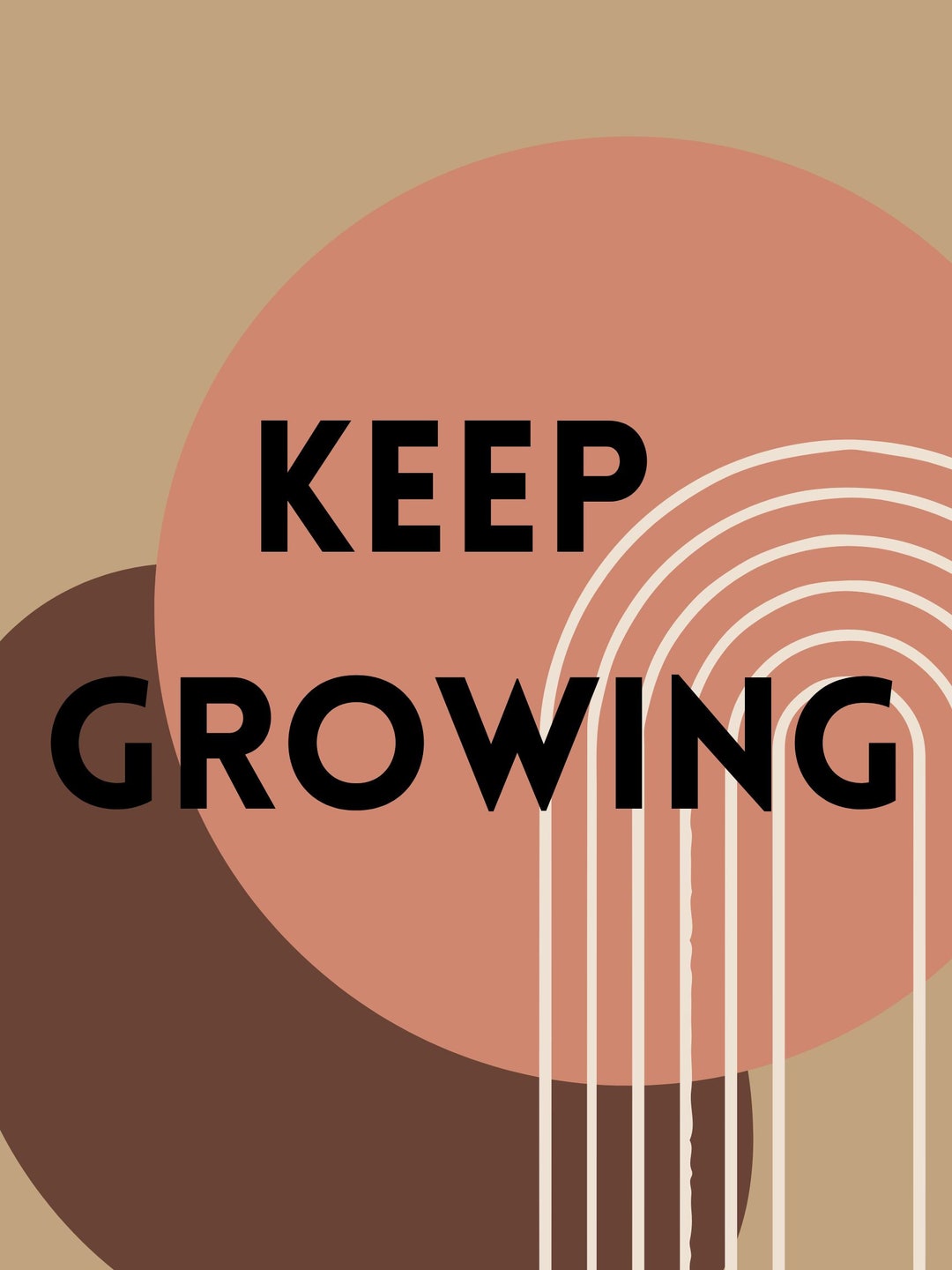 Keep Growing Motivational Poster Digital Download Print - Etsy