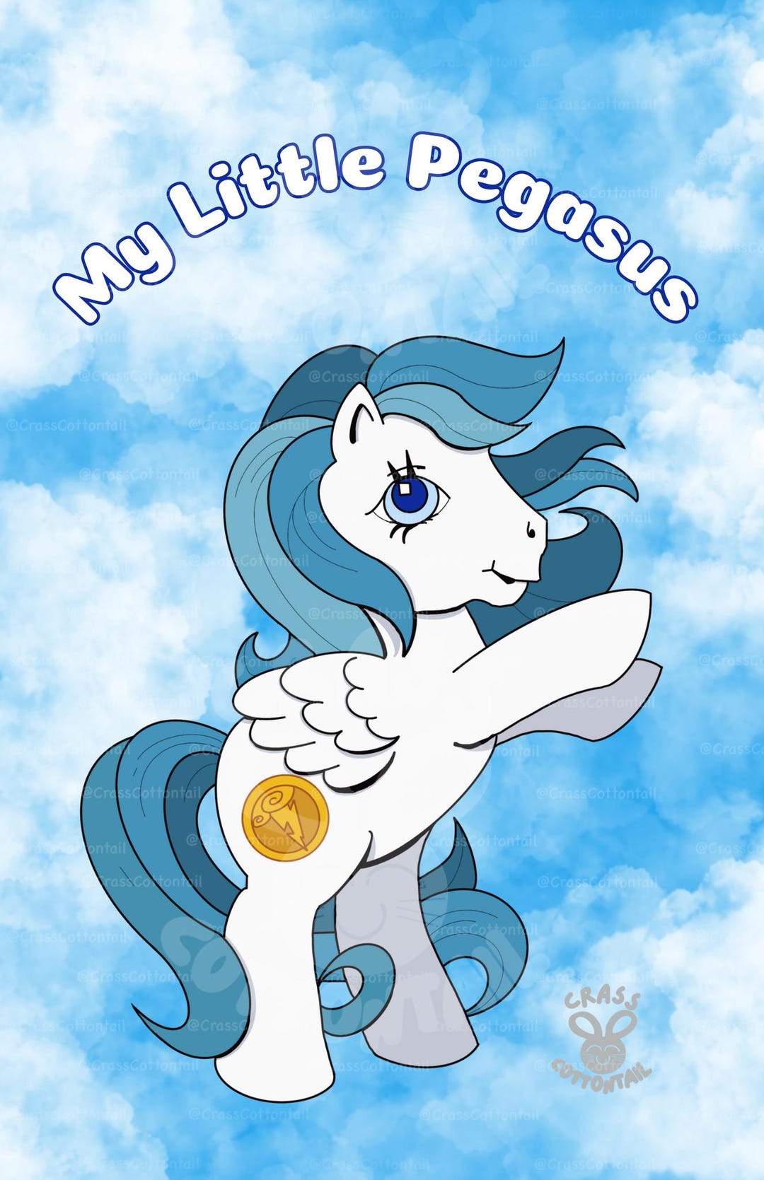 My Little Pony X Hercules Pegasus 8.5x11 Art Print - Etsy