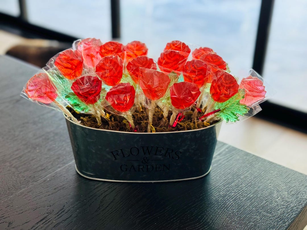 30 Rose Lollipops.lollipops Flowers. Bachelorette Party. Baby Shower ...