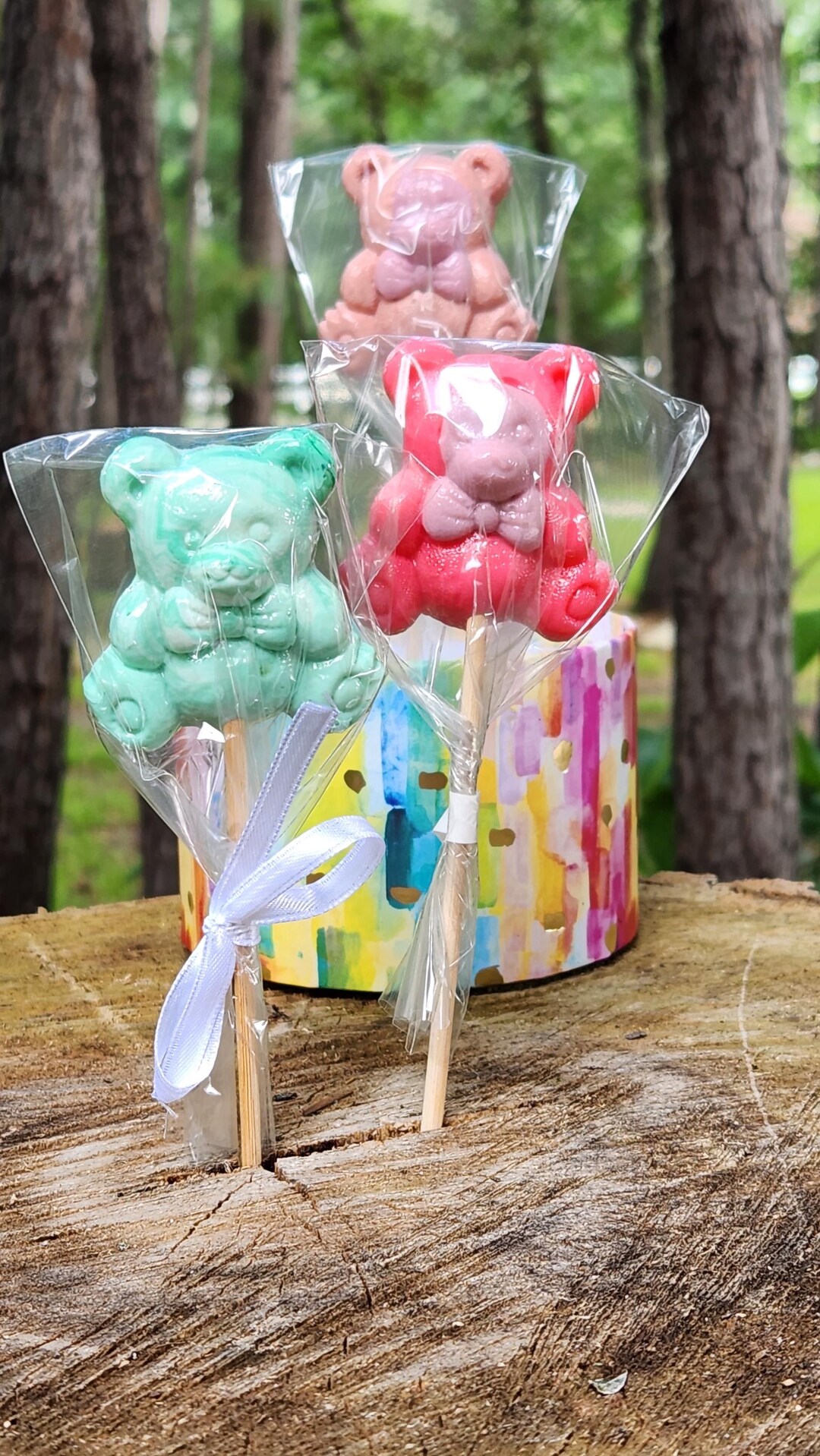 Teddy Bear Handmade Lollipops Candy. Bachelorette Party. Baby Shower ...
