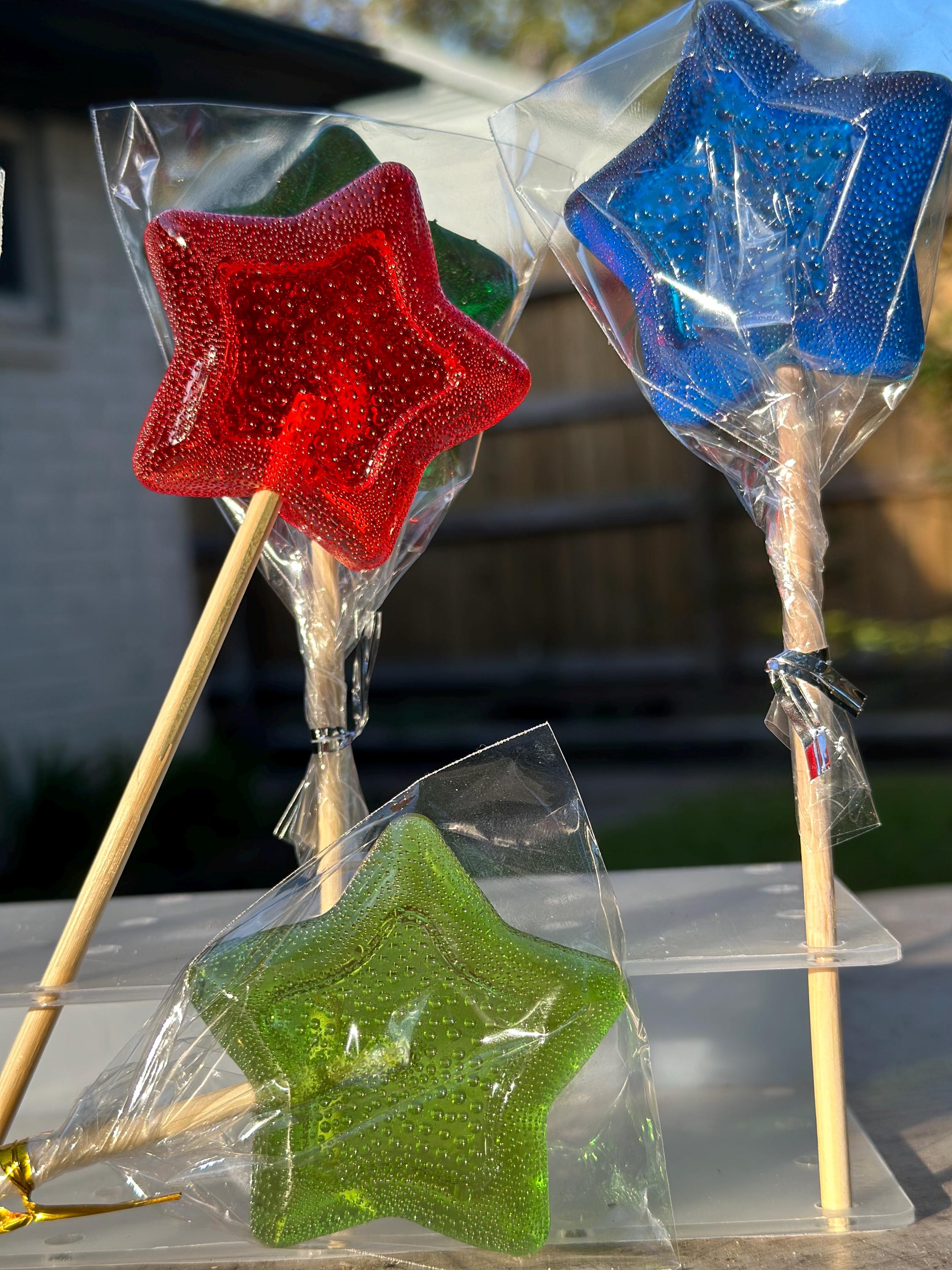 35 Handemade Lollipop Candy. State Star Shape Candy. Baby Shower Gifts ...