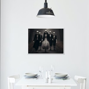 Skeleton Crew Printable Art, Unique Spooky Girl's Printable Art ...