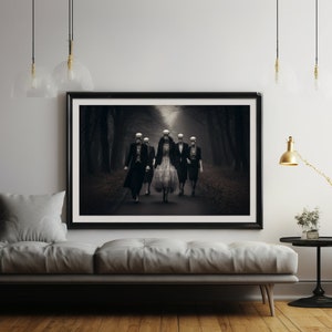 Skeleton Crew Printable Art, Unique Spooky Girl's Printable Art ...