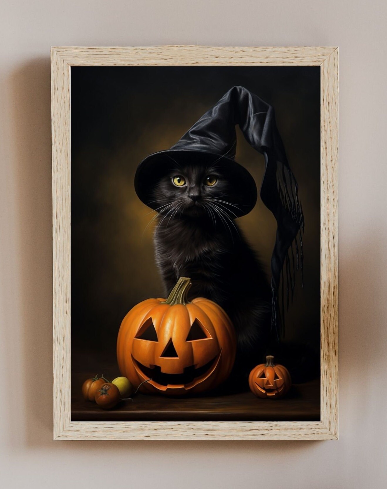 HALLOWEEN PRINTABLE Art | Black Cats Poster Print, Sublimation ...