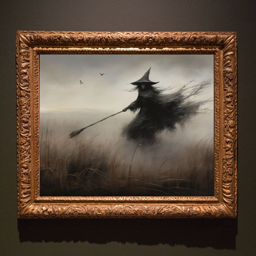 Witch in the Wind Printable Art, Witch Printable Art, Exclusive ...