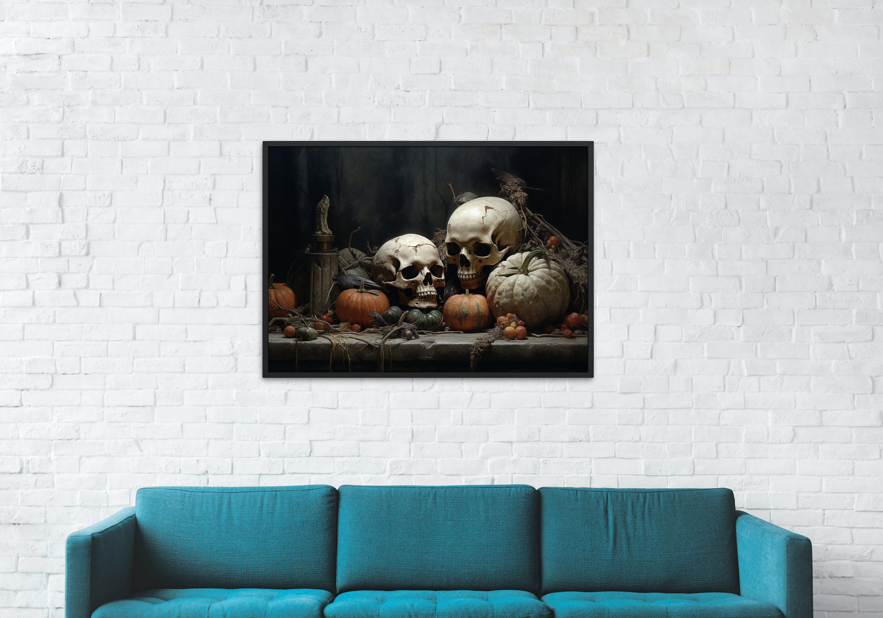 Bone Idol a Still Life Printable Art, Skull Poster Print, Halloween ...