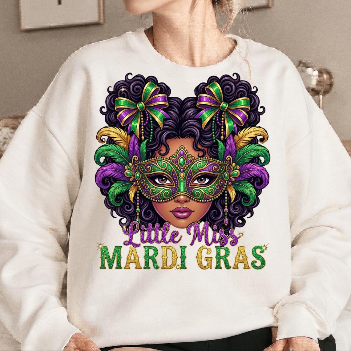 Little Mis Mardi Gras Png, Mardi Gras Png, Mardi Gras Afro Girl Png ...