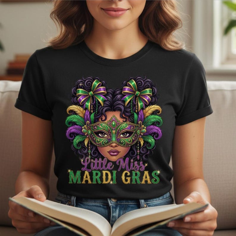 Little Mis Mardi Gras Png, Mardi Gras Png, Mardi Gras Afro Girl Png ...