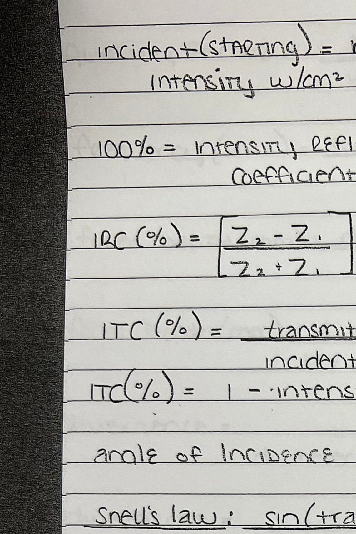 Ultrasound Physics Equations SPI STUDY GUIDE - Etsy